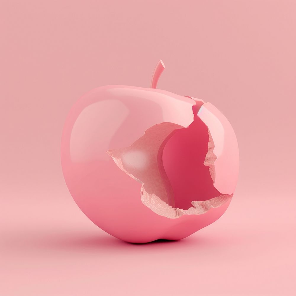 Chewed apple food produce blossom. | Premium Photo Illustration - rawpixel