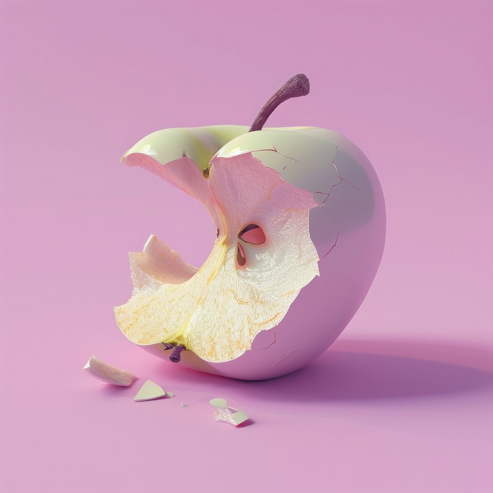 Chewed apple plant food misfortune. | Premium Photo Illustration - rawpixel