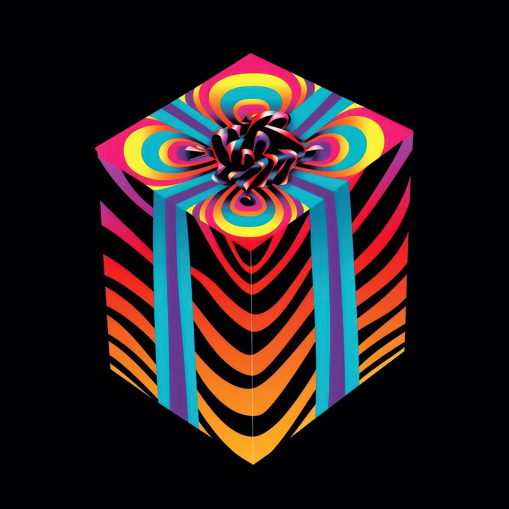 Gift box art celebration creativity. | Free Photo Illustration - rawpixel