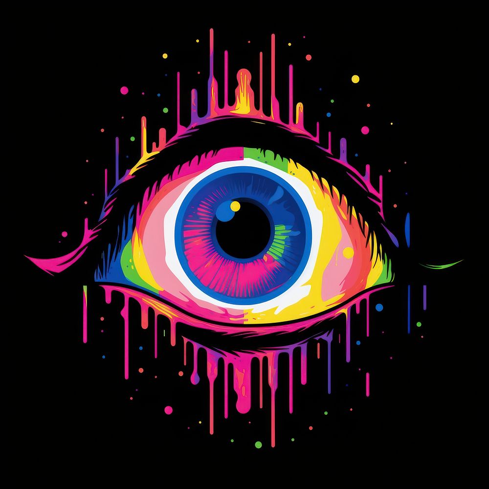 Eye graphics purple art. | Free Photo Illustration - rawpixel