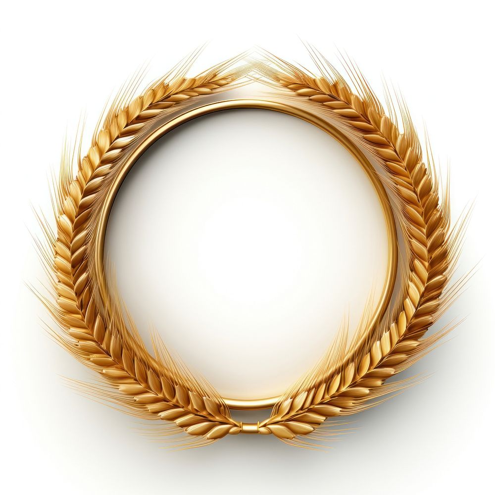 Golden wheat circle accessories accessory | Free Photo - rawpixel