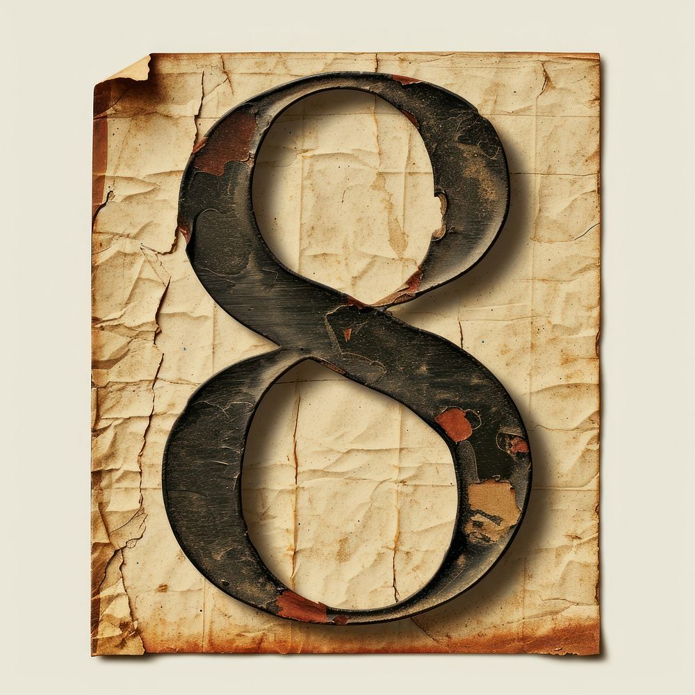 Vintage Alphabet Number 8 number | Free Photo Illustration - rawpixel