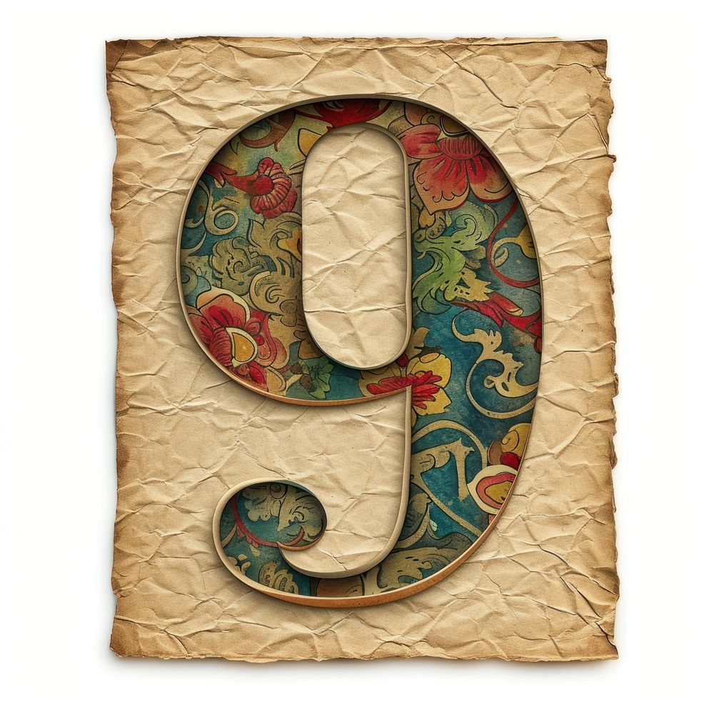 Vintage Alphabet Number 9 number | Free Photo Illustration - rawpixel