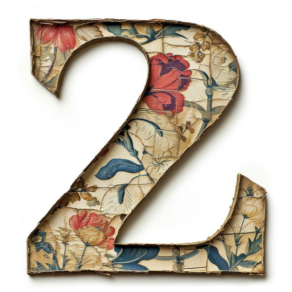 Vintage Alphabet Number 2 number | Free Photo Illustration - rawpixel