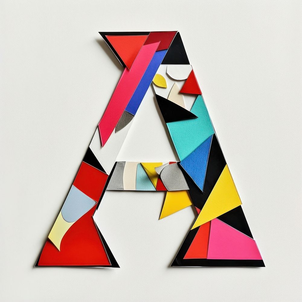 Alphabet A art shape paper. | Premium Photo Illustration - rawpixel