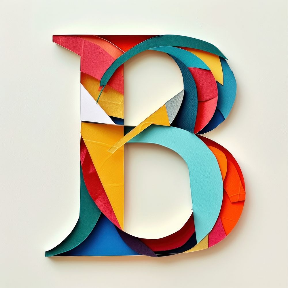 Alphabet B art shape paper. | Premium Photo Illustration - rawpixel
