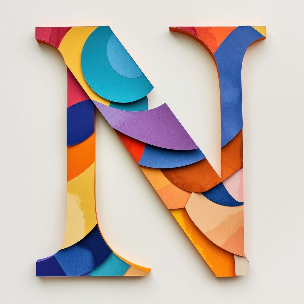 Alphabet N art alphabet shape. | Premium Photo Illustration - rawpixel