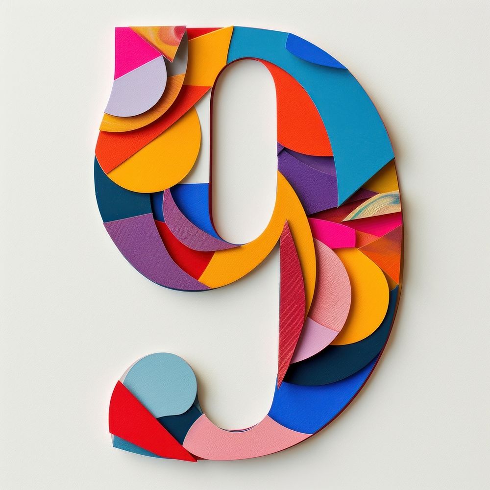 Alphabet number 9 shape text | Free Photo Illustration - rawpixel