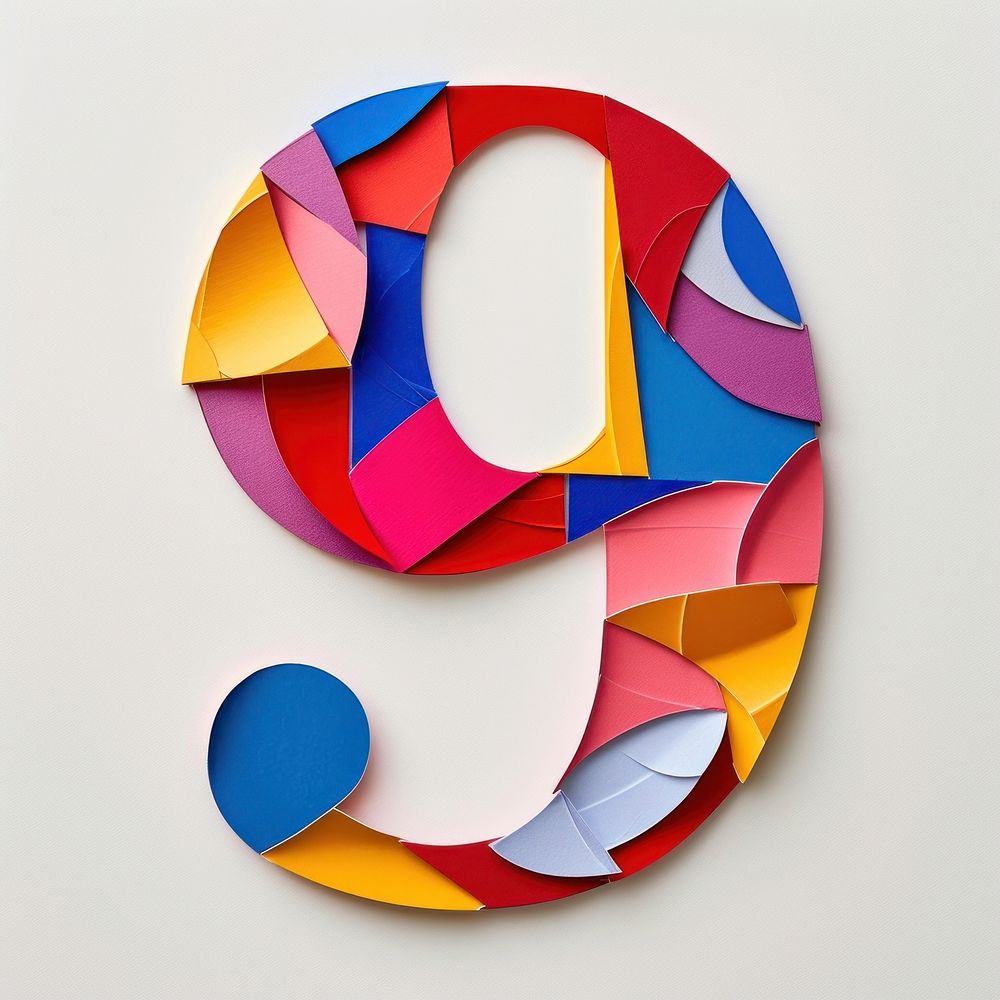 Alphabet number 9 art shape | Free Photo Illustration - rawpixel