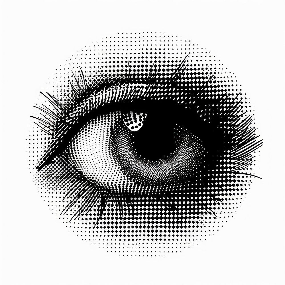 Human eye backgrounds monochrome drawing. | Premium Photo Illustration ...