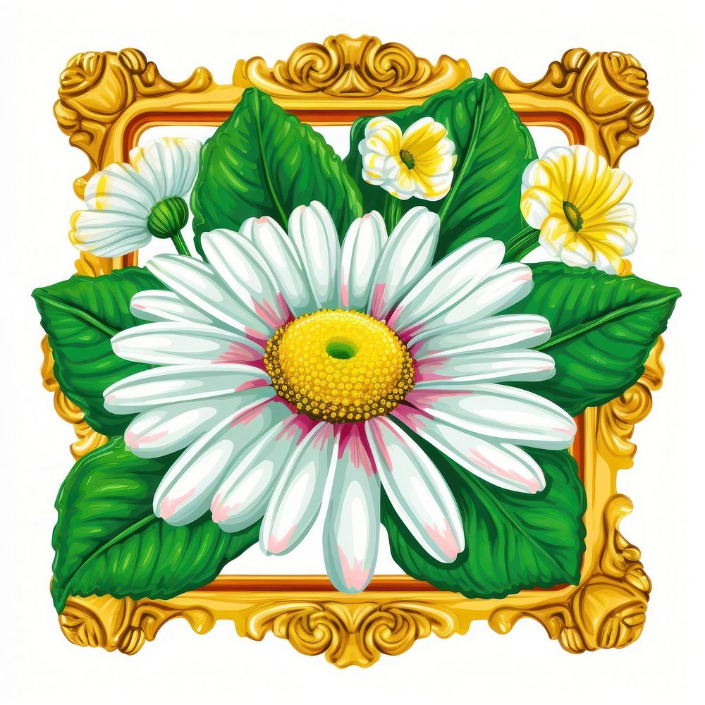 Daisy printable sticker pattern flower | Premium Photo Illustration ...