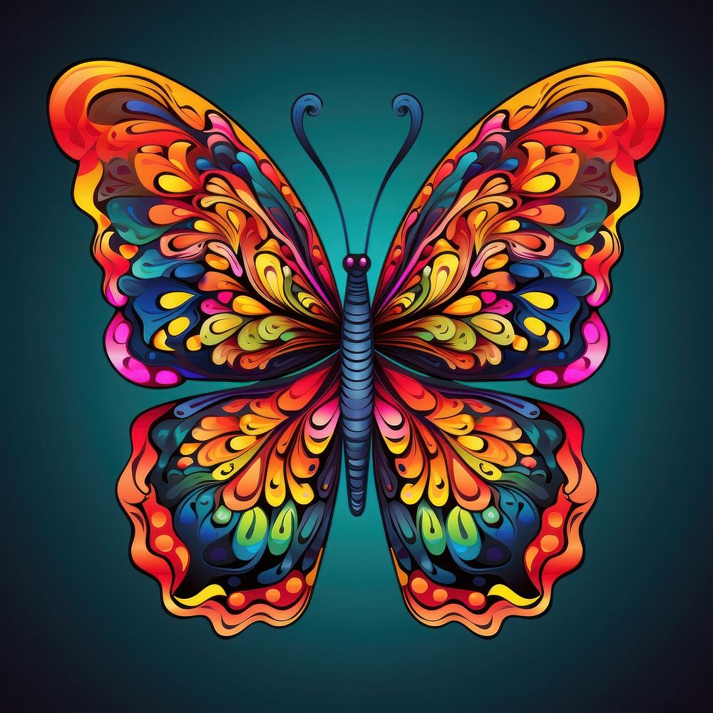 Butterfly graphics pattern art. | Premium Photo Illustration - rawpixel