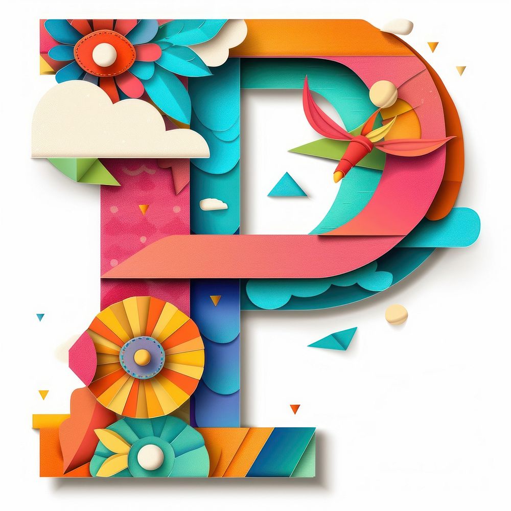 Letter P shape font art. | Premium Photo Illustration - rawpixel