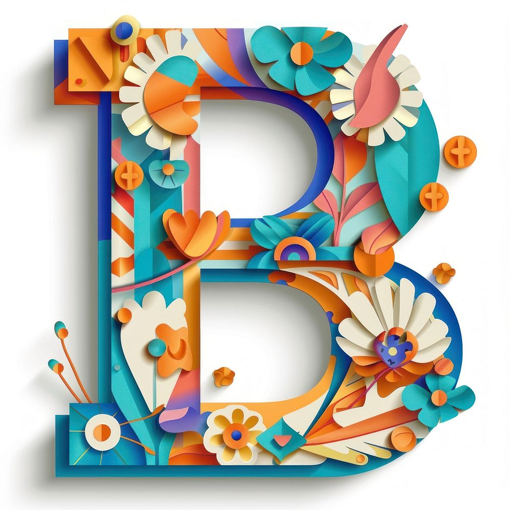 Letter B alphabet shape font. | Premium Photo Illustration - rawpixel