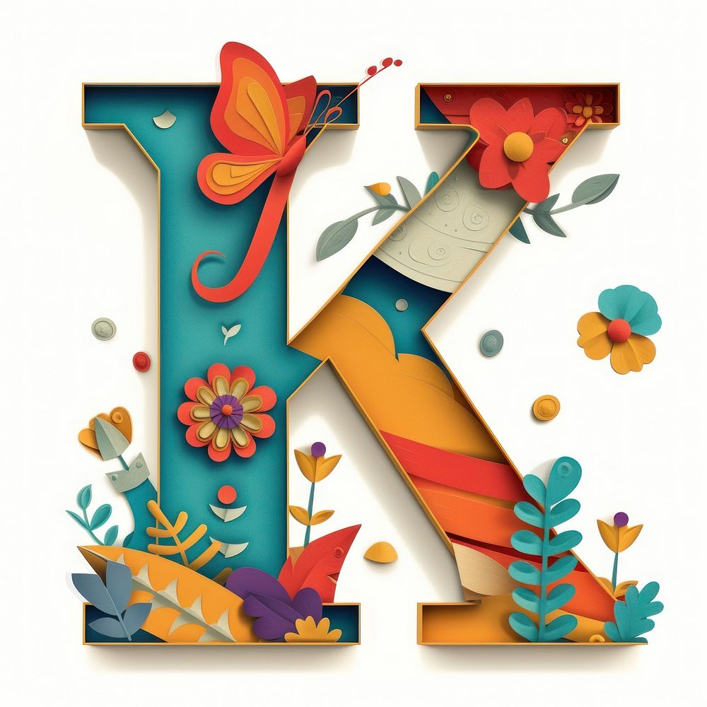 Letter K art alphabet font. | Premium Photo Illustration - rawpixel