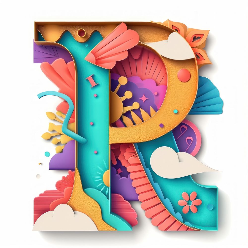 Letter R font art representation. | Free Photo Illustration - rawpixel