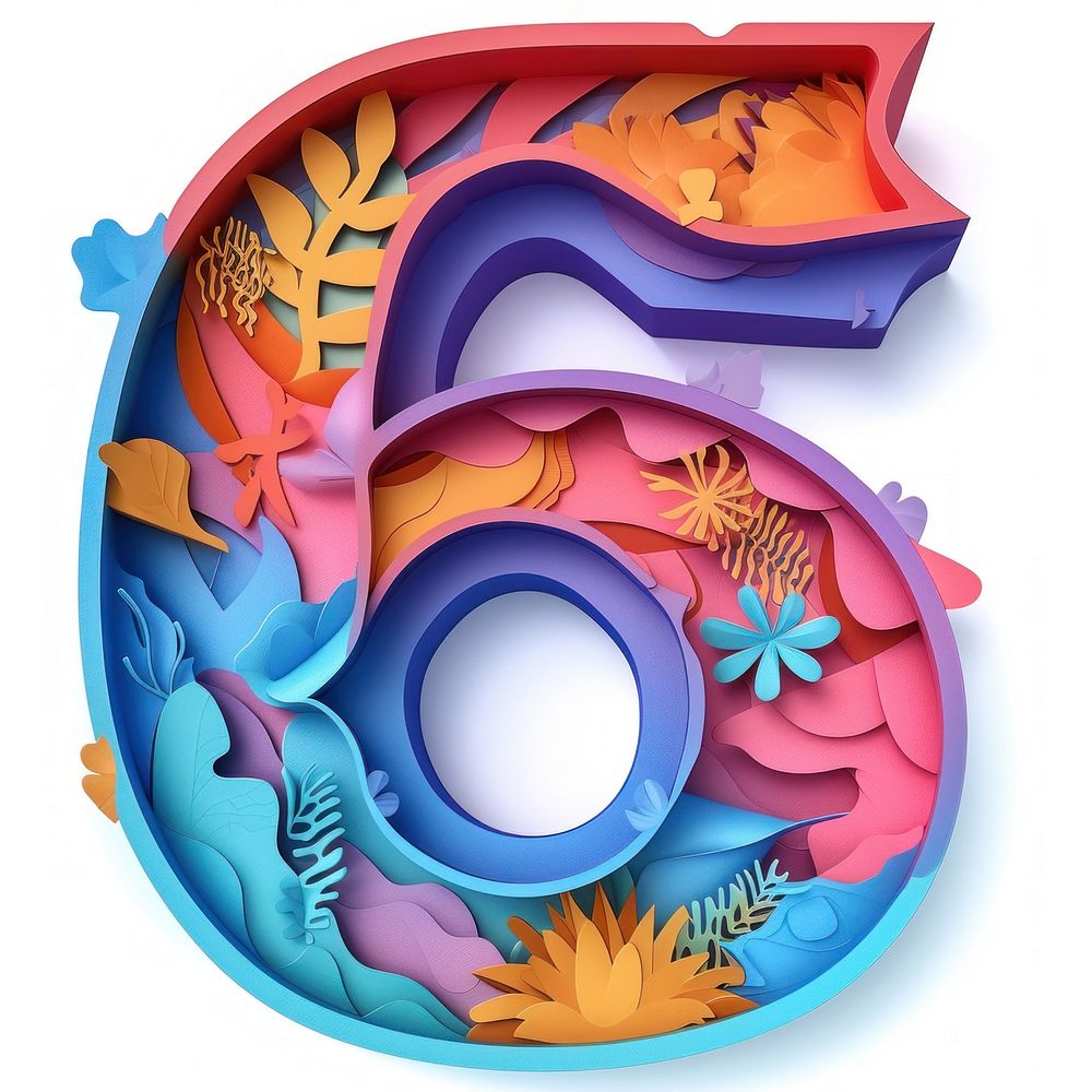 Letter 6 alphabet number shape. | Premium Photo Illustration - rawpixel