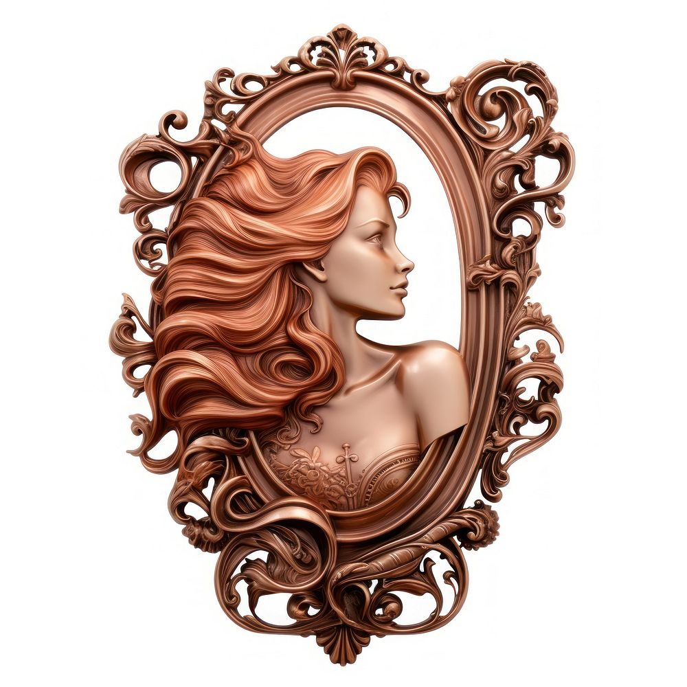 Nouveau art lady frame portrait | Free Photo - rawpixel
