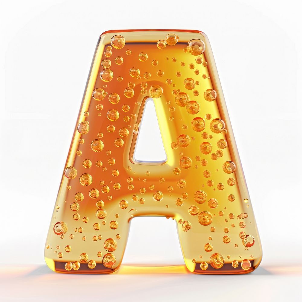 Letter A alphabet yellow number. | Free Photo Illustration - rawpixel