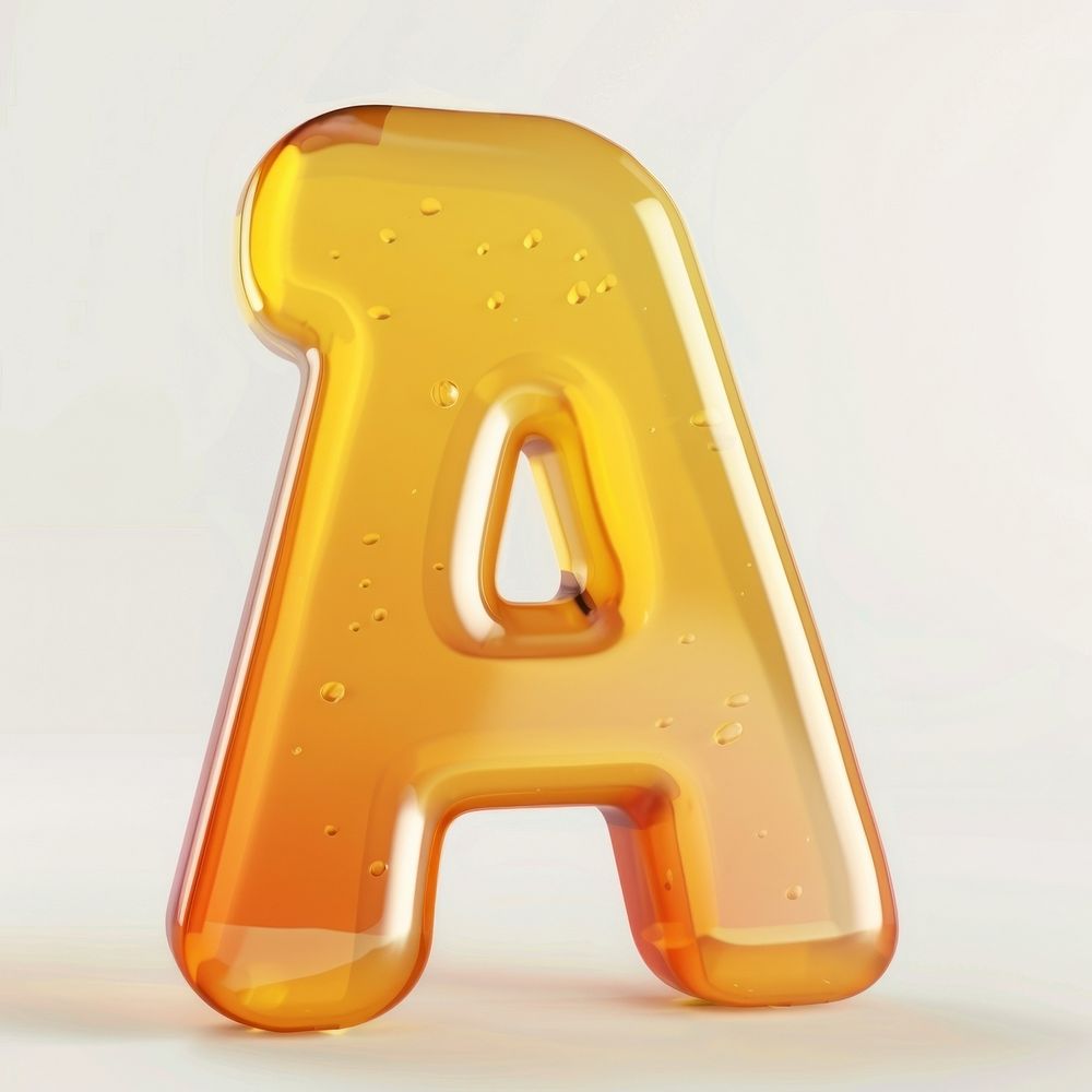 Letter A yellow number symbol. | Free Photo Illustration - rawpixel