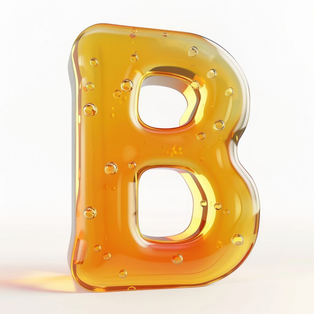 Letter B number yellow symbol. | Free Photo Illustration - rawpixel