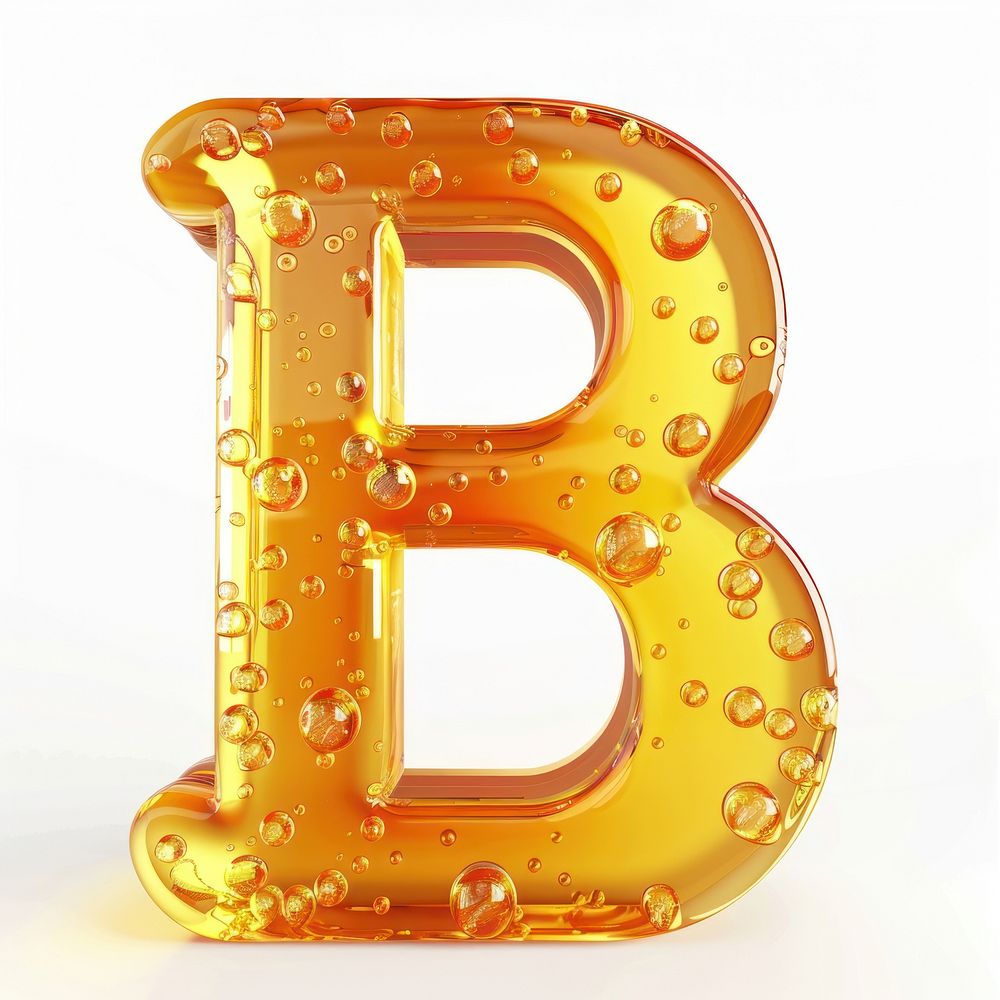 Letter B yellow number symbol. | Free Photo Illustration - rawpixel
