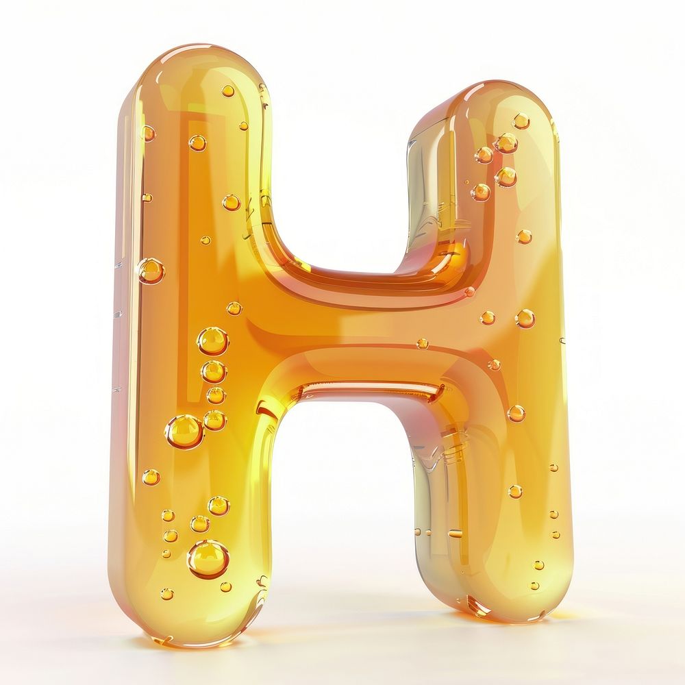 Letter H yellow number symbol. | Free Photo Illustration - rawpixel