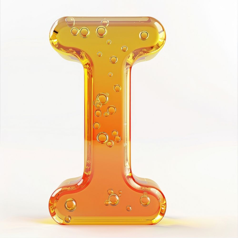 Letter I yellow honey white | Premium Photo Illustration - rawpixel