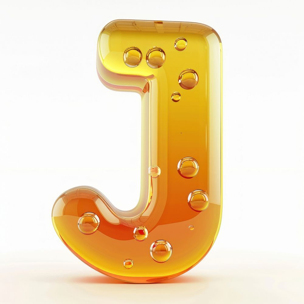 Letter J number yellow symbol. | Free Photo Illustration - rawpixel