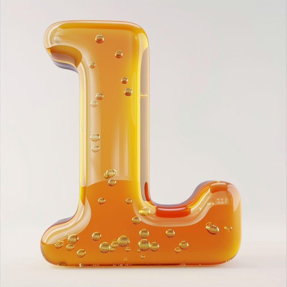 Letter L number yellow symbol. | Free Photo Illustration - rawpixel