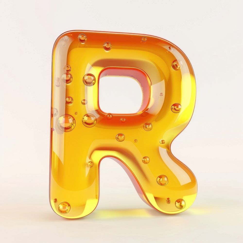 Letter R number yellow symbol | Free Photo Illustration - rawpixel