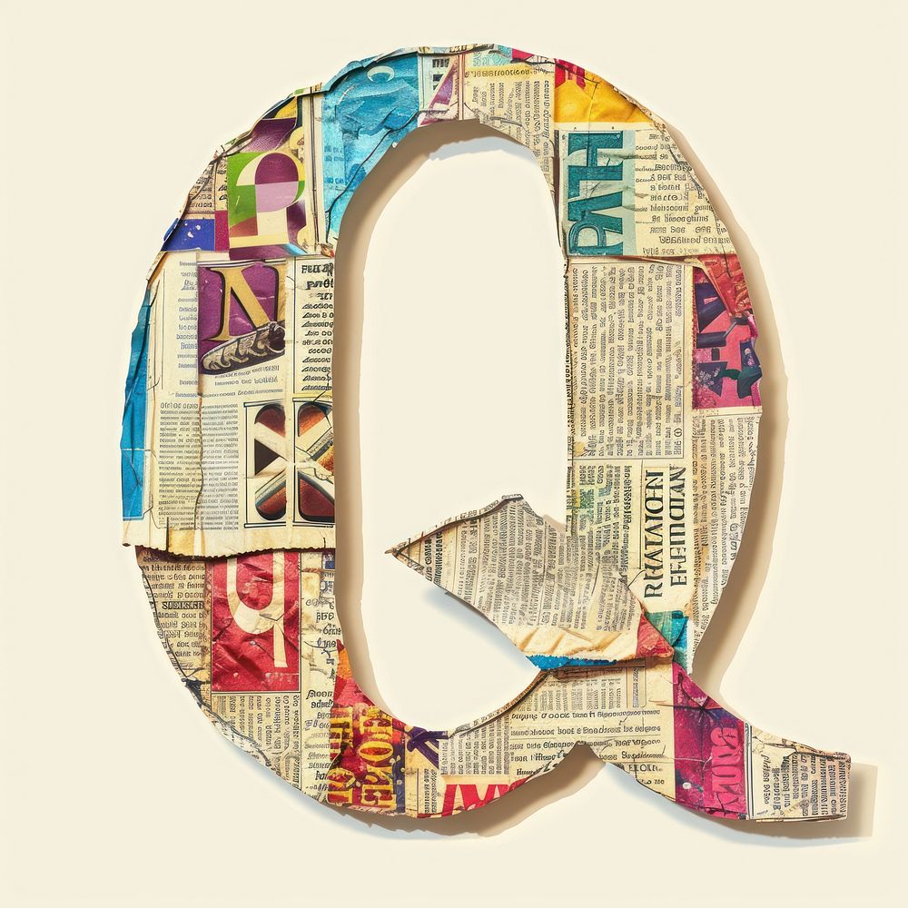 Magazine paper letter Q number | Free Photo - rawpixel