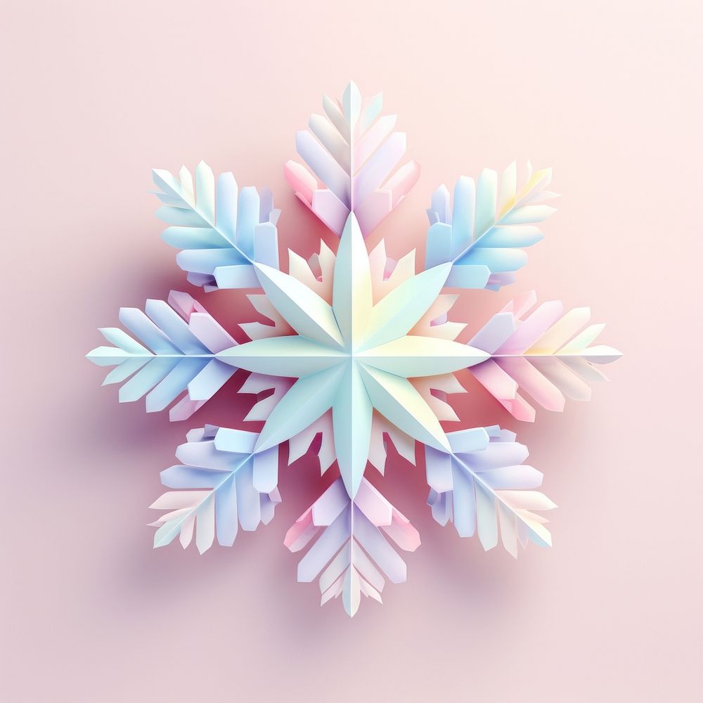 Pastel snowflake pattern art celebration. | Premium Photo Illustration ...