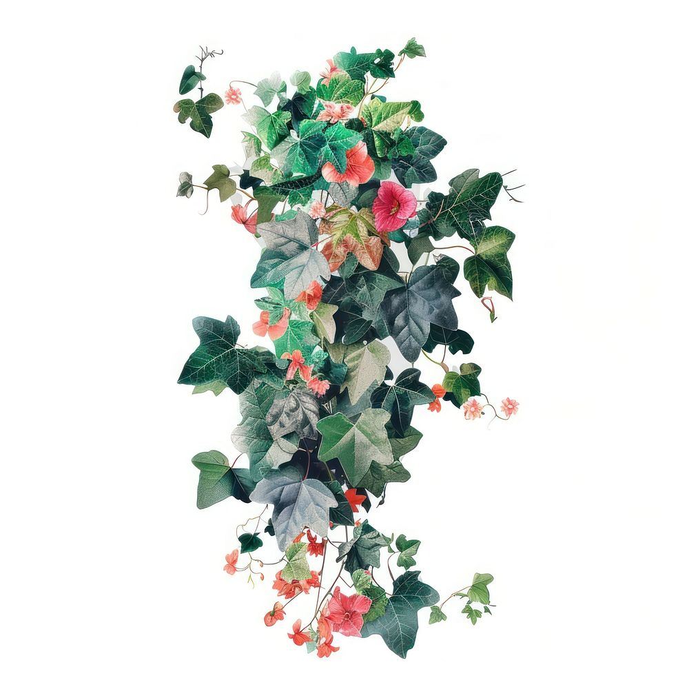 Flower Collage Ivy flower ivy | Premium Photo Illustration - rawpixel