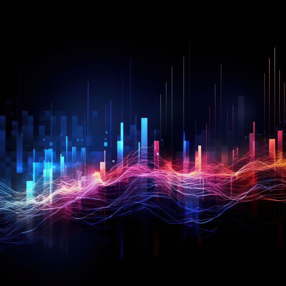 Sound wave backgrounds abstract light. | Premium Photo Illustration ...