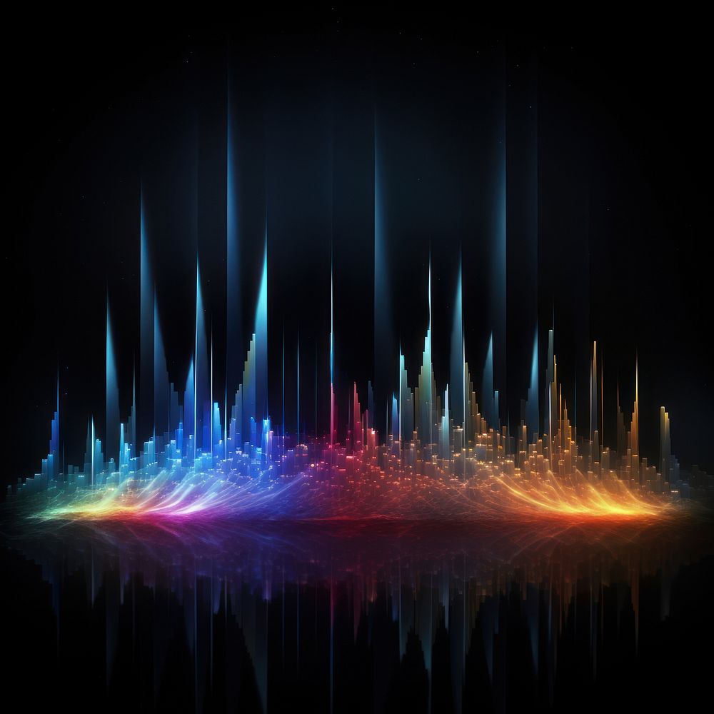 Sound wave backgrounds abstract light. | Premium Photo Illustration ...