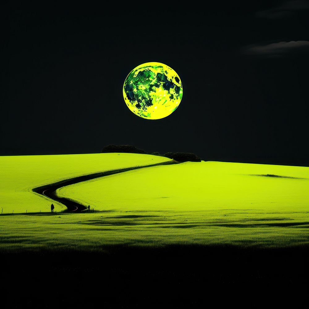 Photo moon phase landscape outdoors | Free Photo - rawpixel