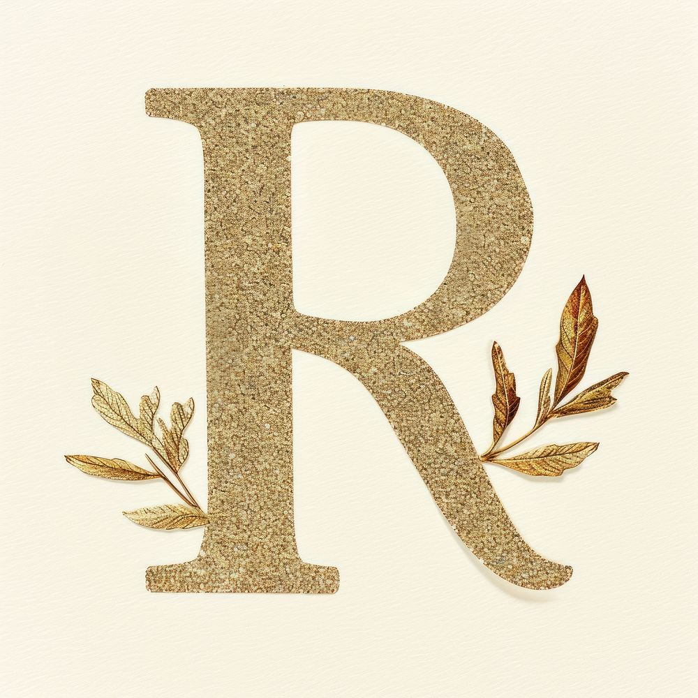 Text font gold leaf. | Premium Photo Illustration - rawpixel