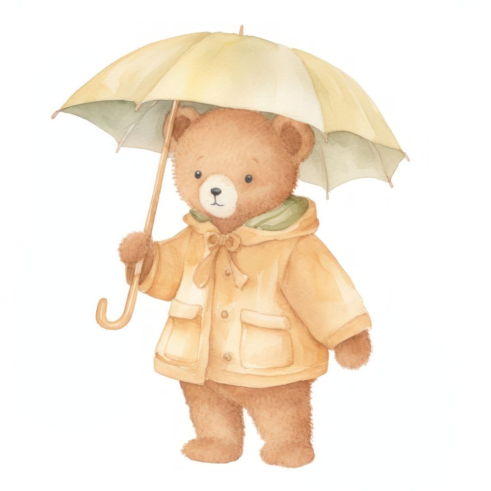Teddy bear umbrella raincoat toy. | Premium Photo Illustration - rawpixel