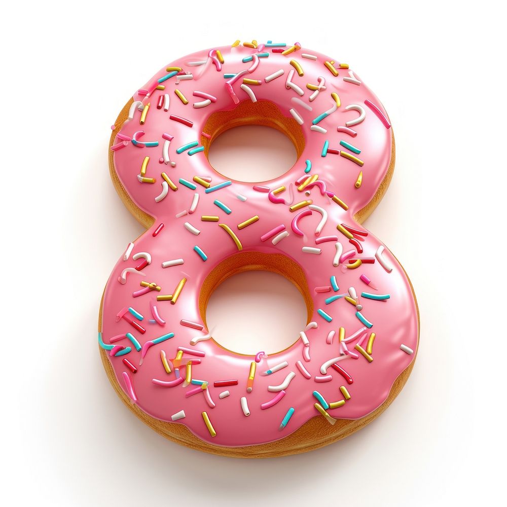 Cute Donut Number Shaped 8 | Premium Photo Illustration - rawpixel