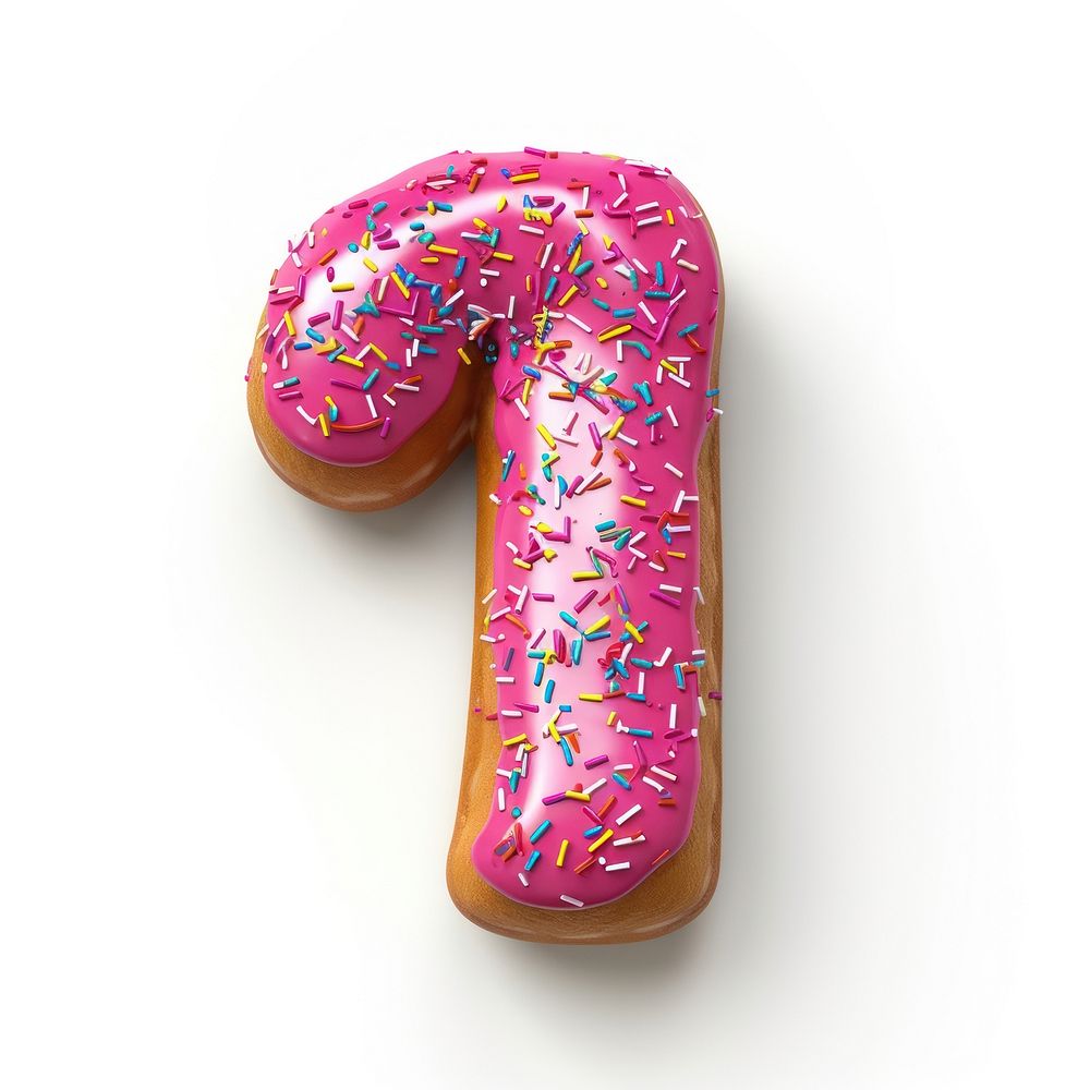 Donut Number Shaped 1 donut | Free Photo Illustration - rawpixel