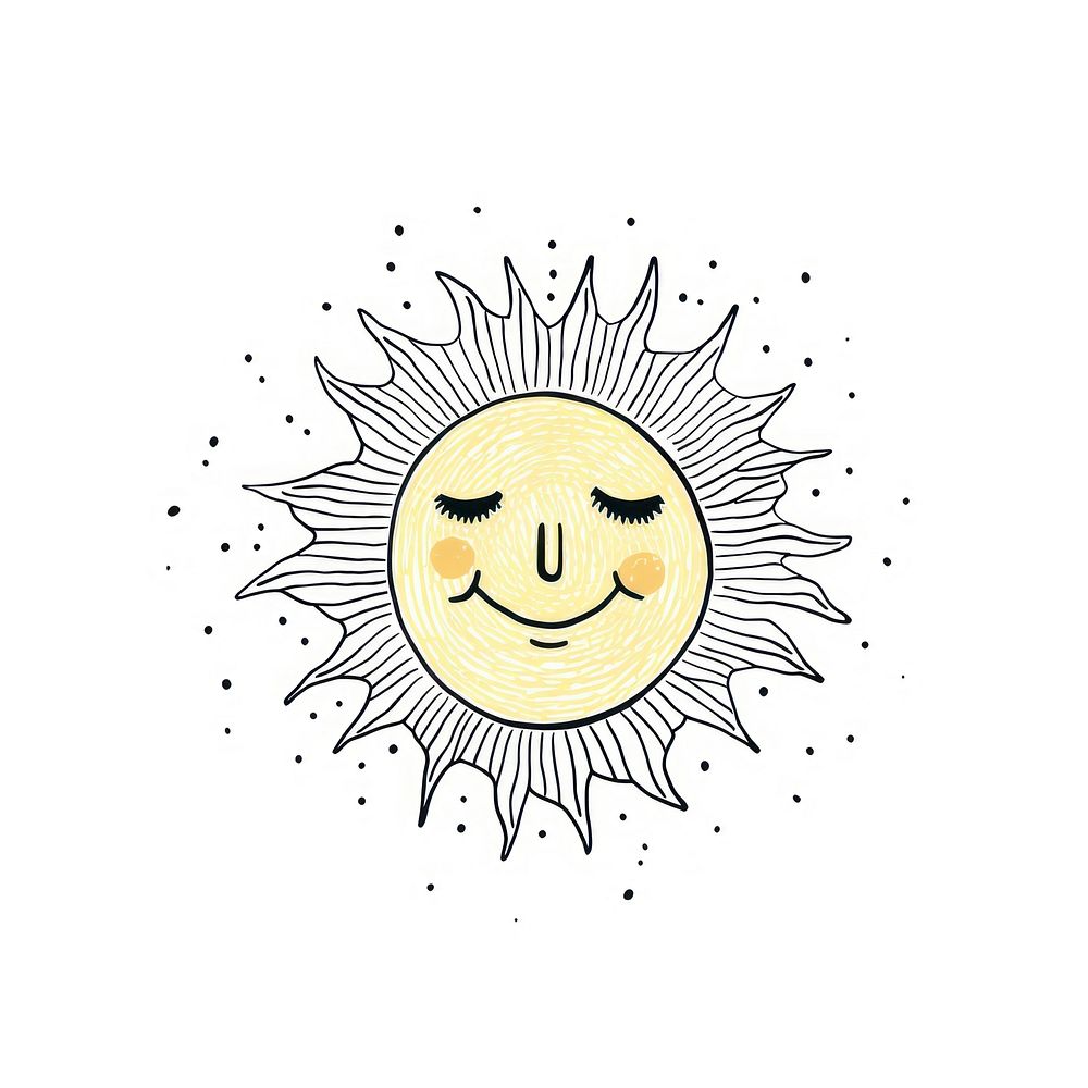 Smiling sun drawing sketch line | Premium Photo Illustration - rawpixel