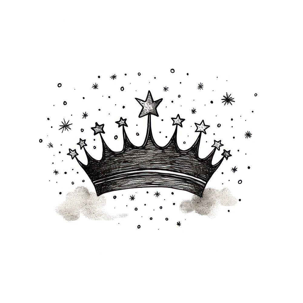 Celestial crown drawing accessories headpiece. | Premium Photo ...
