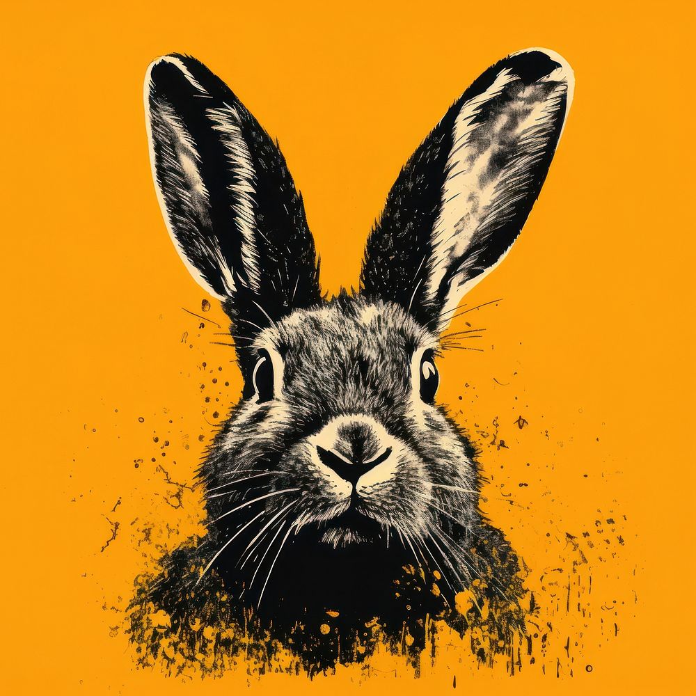 Rabbit animal mammal representation. | Premium Photo Illustration ...