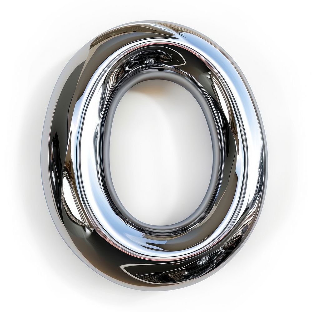 Alphabet O letter silver appliance | Premium Photo Illustration - rawpixel