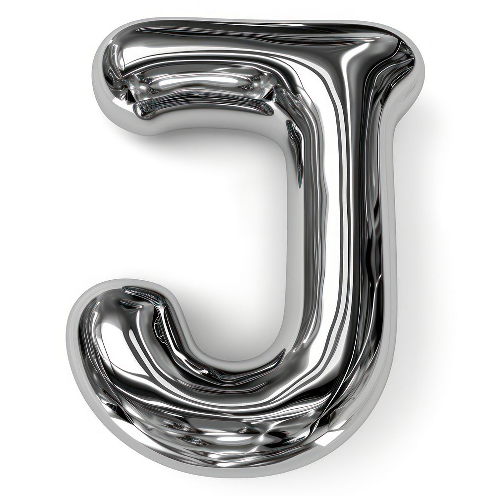 Alphabet J letter silver electronics | Premium Photo Illustration ...