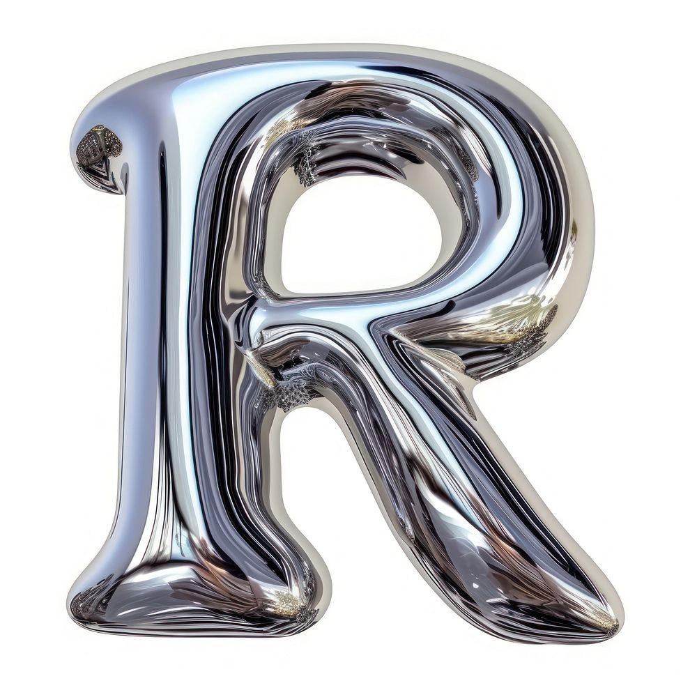 Alphabet R letter silver text | Free Photo Illustration - rawpixel