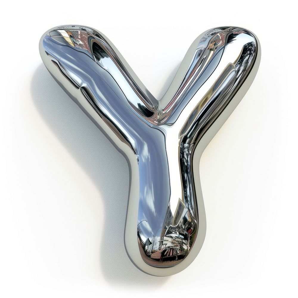 Alphabet Y letter silver aluminium | Premium Photo Illustration - rawpixel