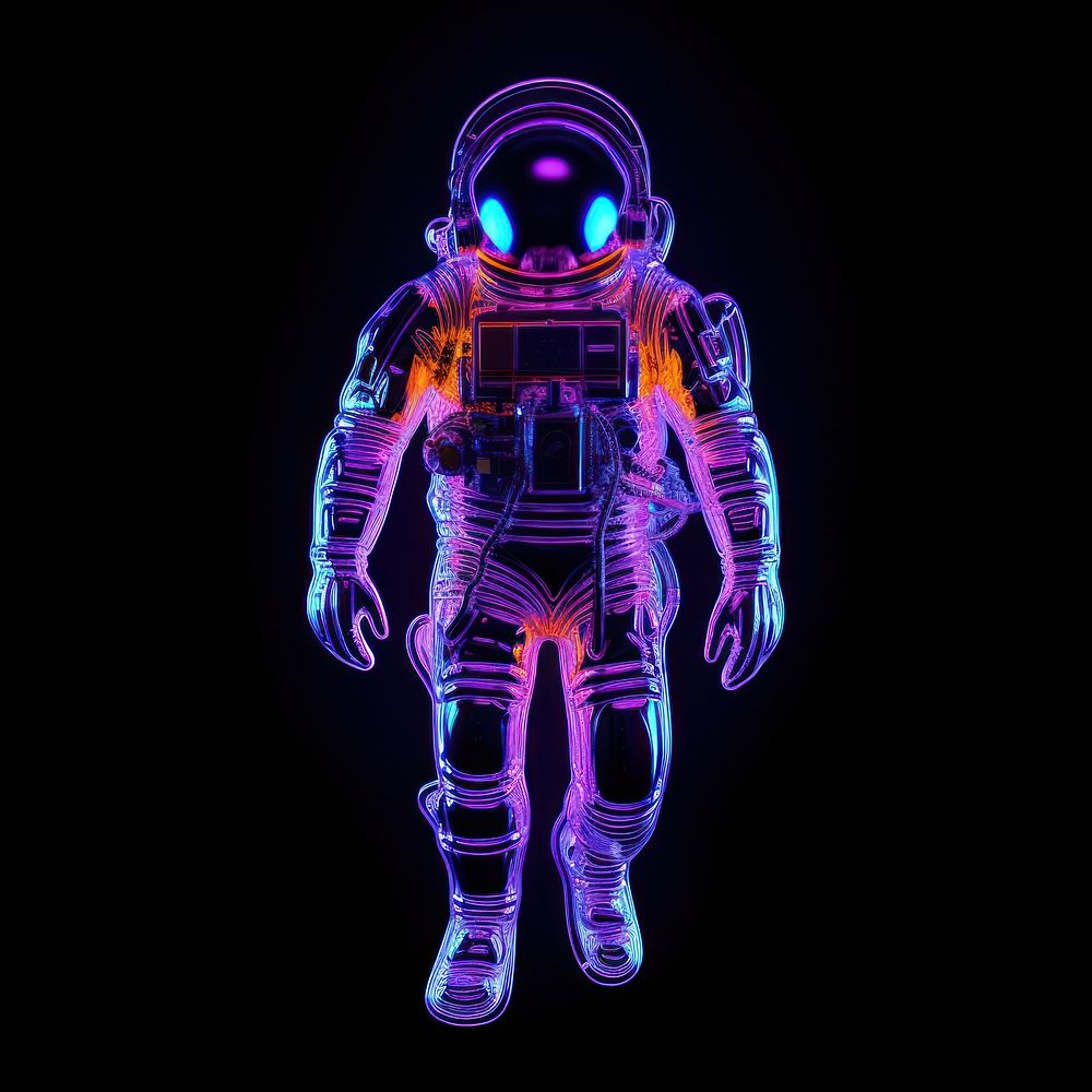 Space man purple light black | Premium Photo Illustration - rawpixel