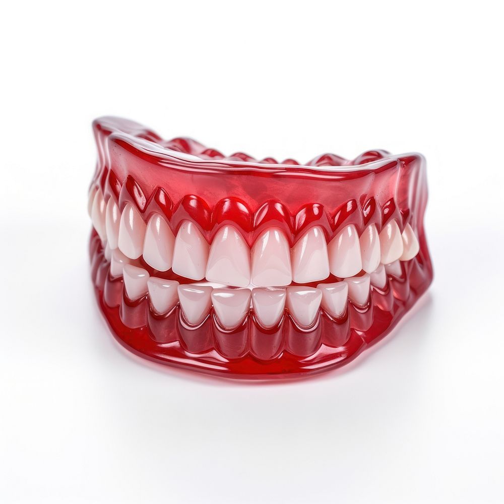 Plastic fangs teeth white background | Premium Photo - rawpixel